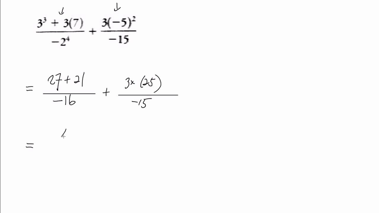 Q8f Section 1.3 Nelson 9 Math Ontario Integer Operations with Powers example - YouTube