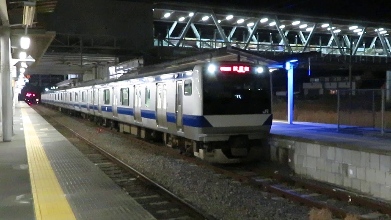 水戸線 E531系3000番台K551編成 試9725M ワンマン試運転 友部駅発車 2020.12.24 - YouTube