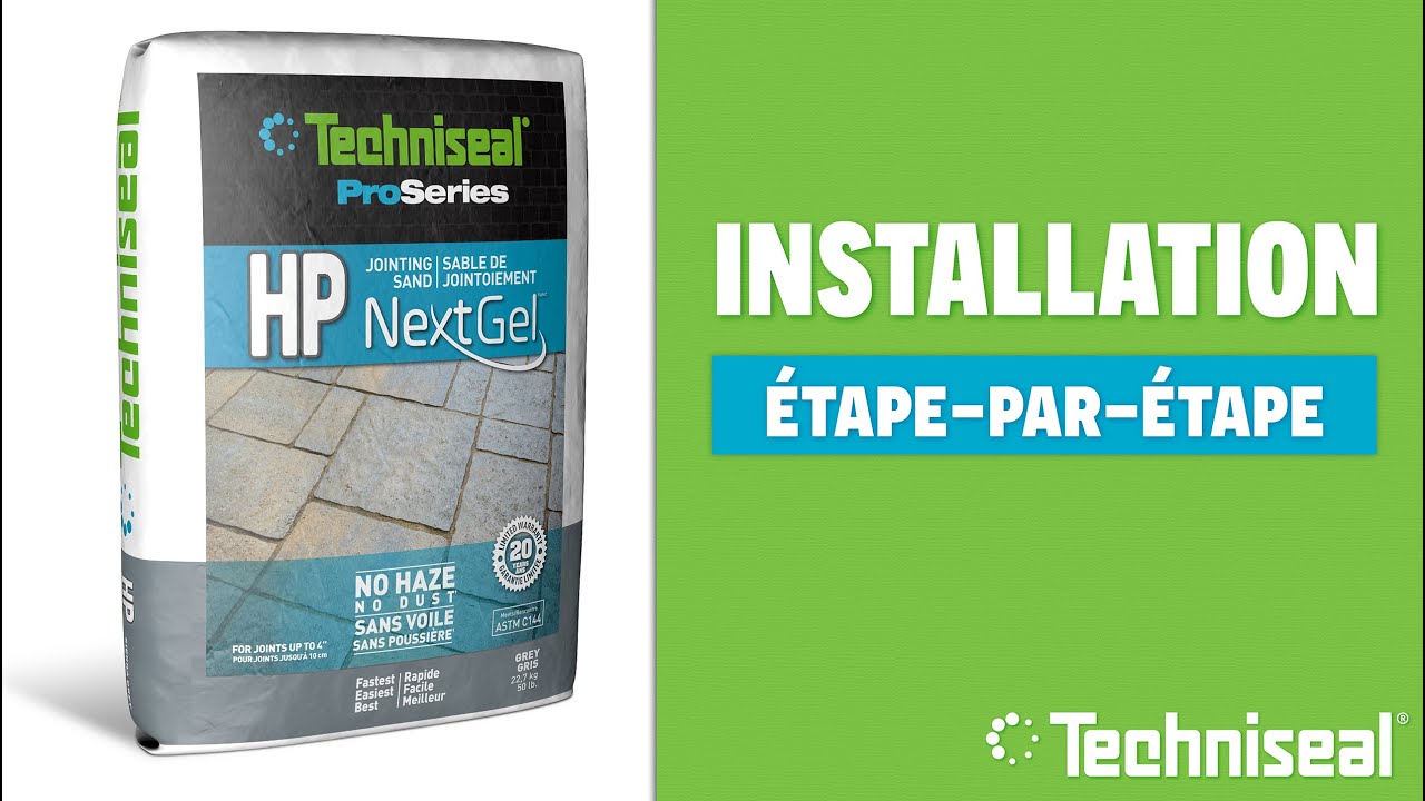 Sable Polymère HP NextGel pour Joints de Pavés | Installation Complète ...