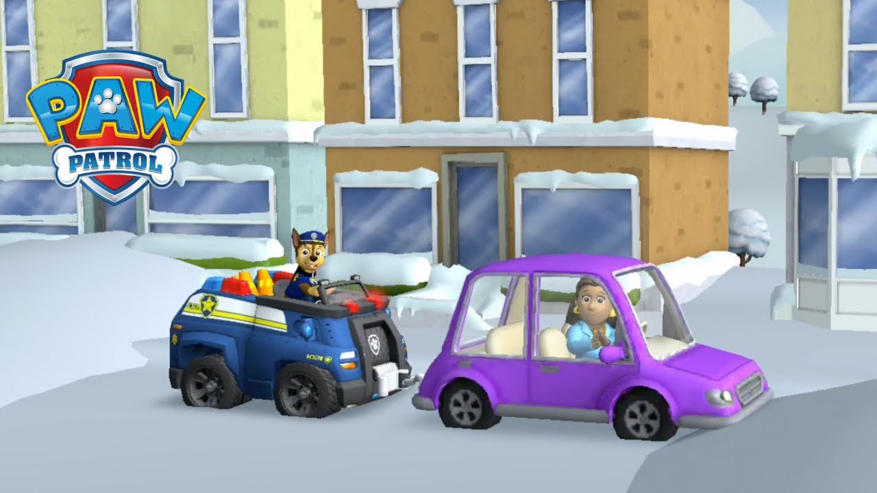 PAW Patrol Rescue Run HD 🐶 DOWNTOWN: Help CHASE to save Adventure Bay ...