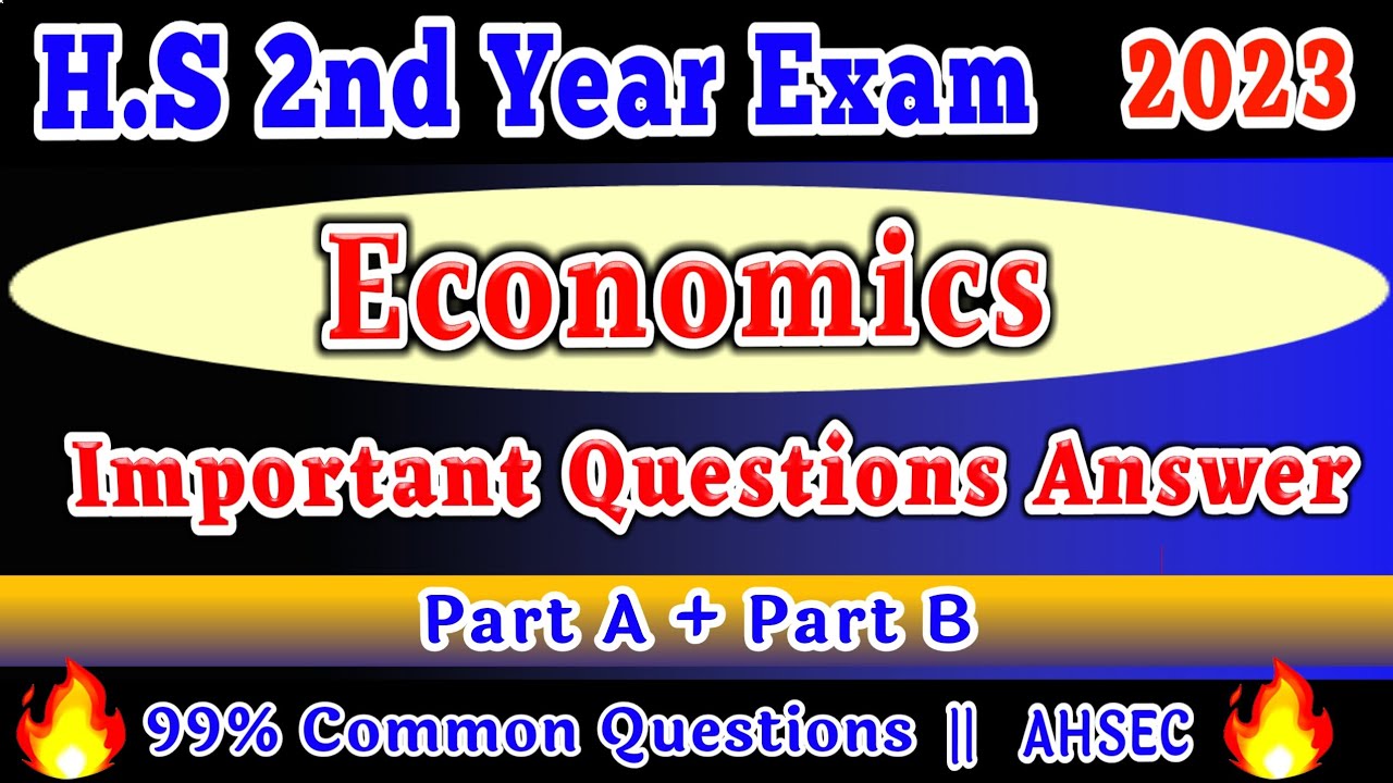 HS 2nd Year Economics Important Question Answer 2023 Part A B hs-2nd-year-economics-important-question-answer-2023-part-a-b