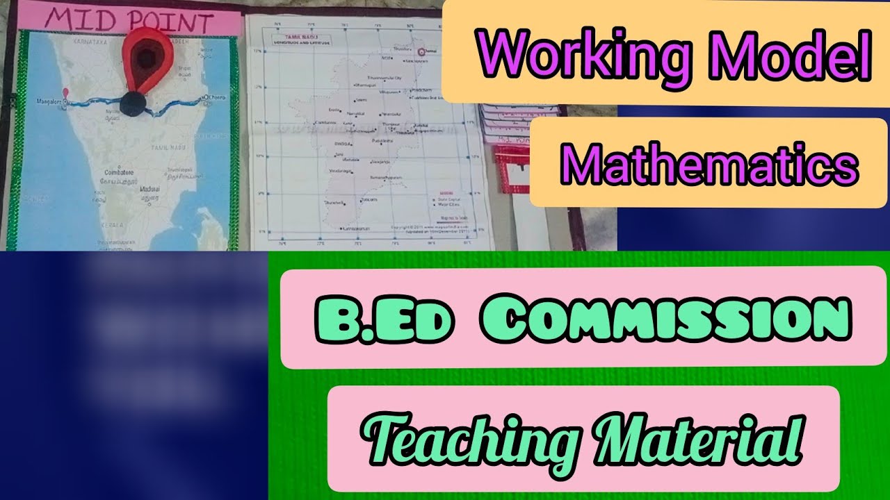 Maths working model | B.Ed Commission | Tlm | Mid Point Formula ...