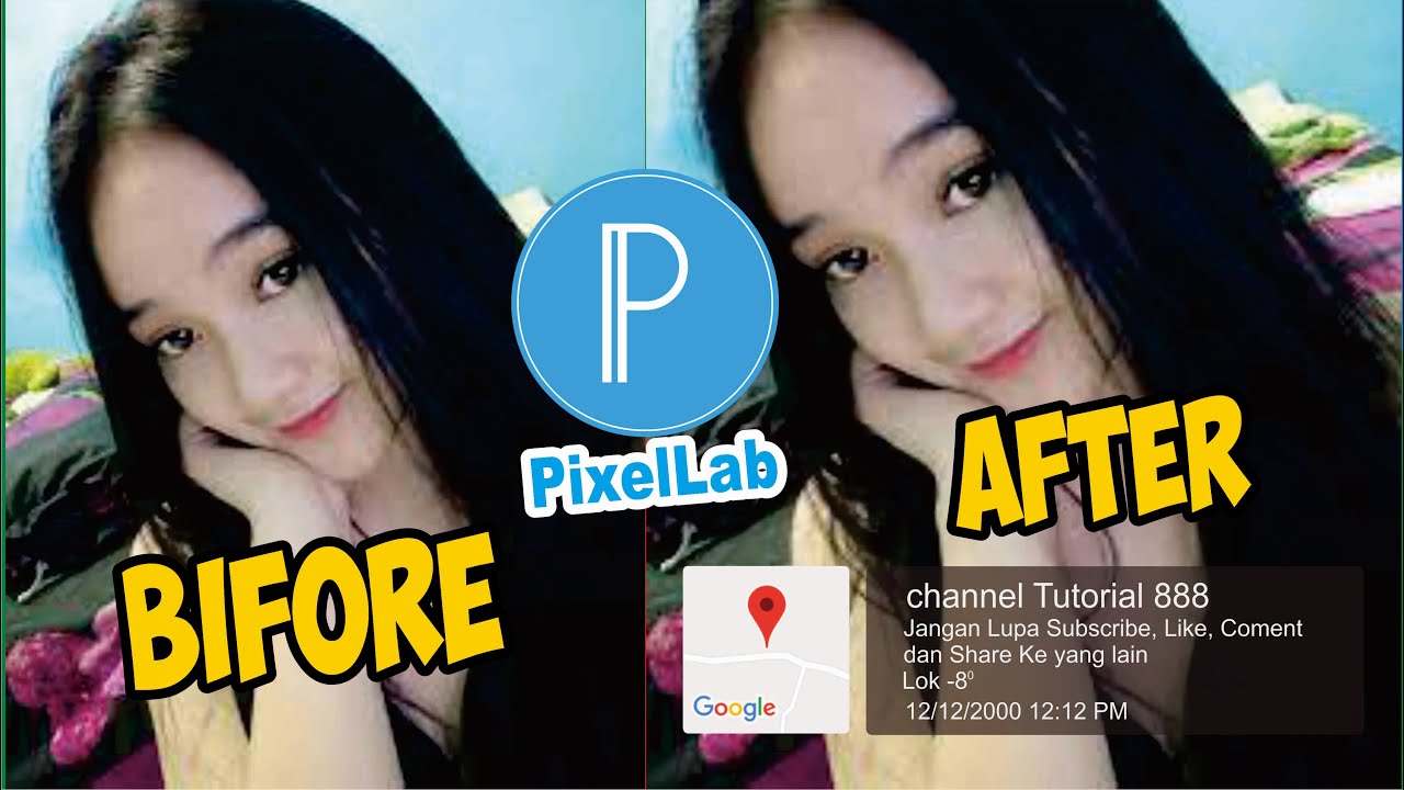TUTORIAL EDIT FOTO HASIL SEPERTI TIMESTAMP CAMERA ǀǀ Menggunakan Pixellab Tutorial - YouTube