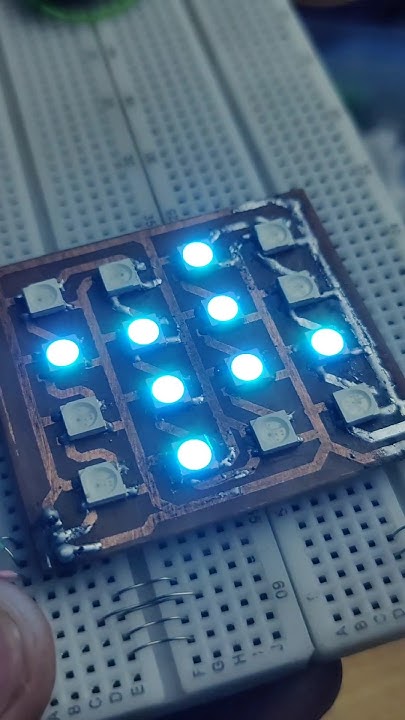 RGB LED Matrix Arduino Project #led #diy #arduinoproject #ledmatrix #ws2812 - YouTube