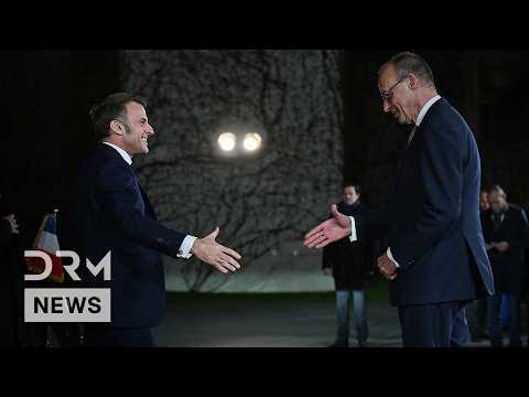 FULL ARRIVAL: Merz Welcomes French President Macron For Ukraine Talks in Berlin | AC1G