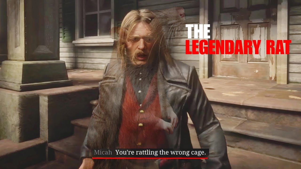 Arthur is rattling the cage of The Legendary Rat | Rdr2 - YouTube