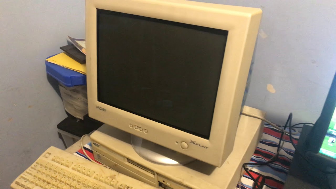 AST Advantage 621 Startup - YouTube