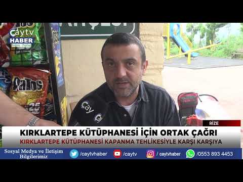 Rize Kırklartepe Kütüphanesi kapanma tehlikesiyle karşı karşıya
