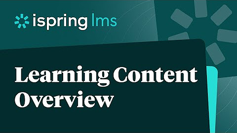 iSpring Learn LMS Tutorials - YouTube