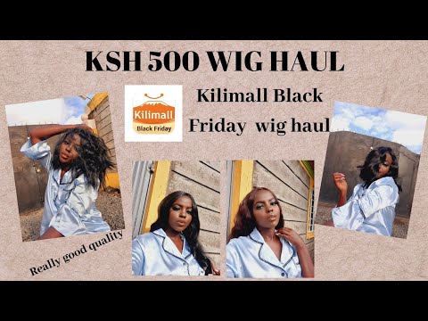 Ksh 500 Wig Haul // Cheapest wigs ever // Kilimall black Friday Haul ...