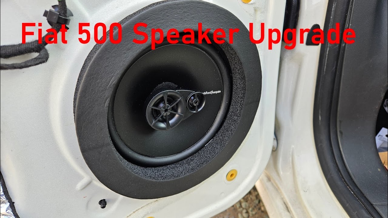 Fiat 500 - Stock Door Speaker Replacement - YouTube