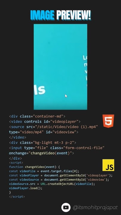 Video Previews With Javascript 🎥 Shorts Youtubeshorts Youtube
