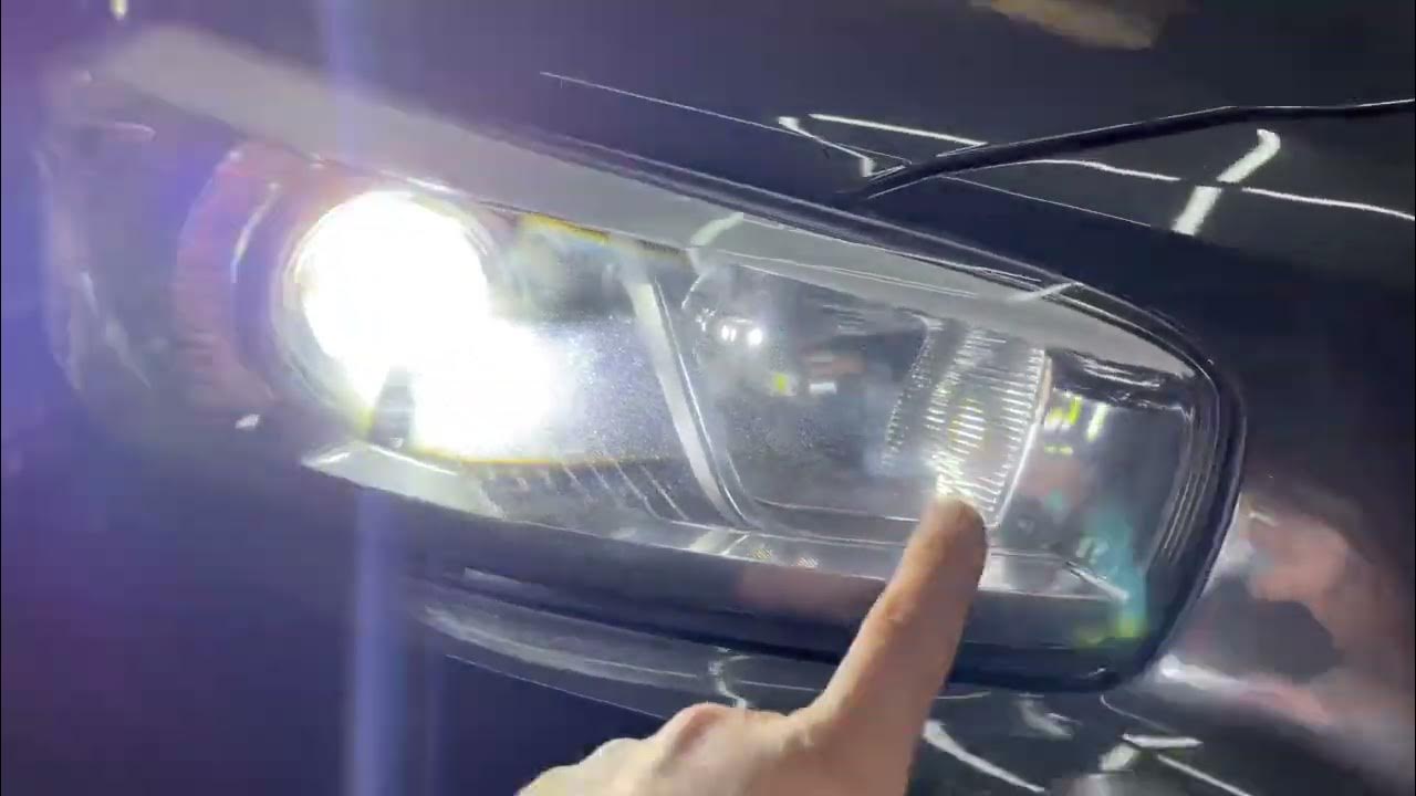 Лазерные лампы 75 w в линзу Kia ceed чип 3570 6 кристаллов - YouTube