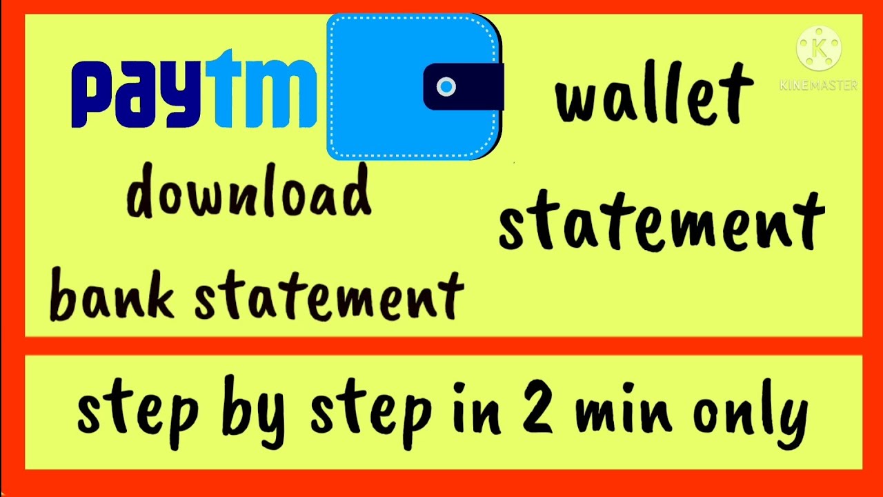 how to download bank statement? download Paytm bank statement and ...