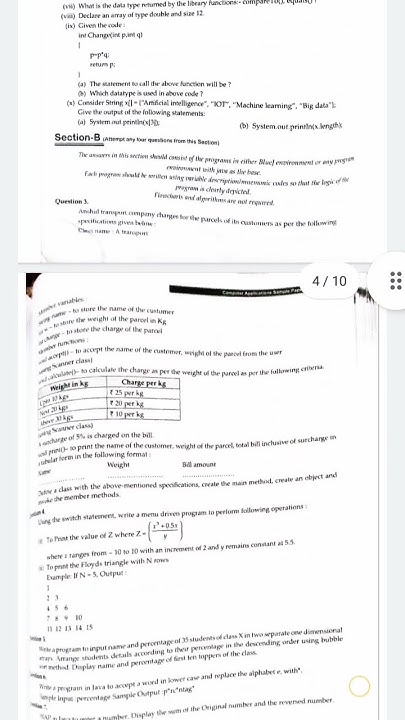 icse class 10 computer sample paper part2(link in comment)with answers ...