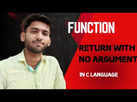 L-4 Function Type 3 Return With No Argument In C Language ##coding ##function - YouTube