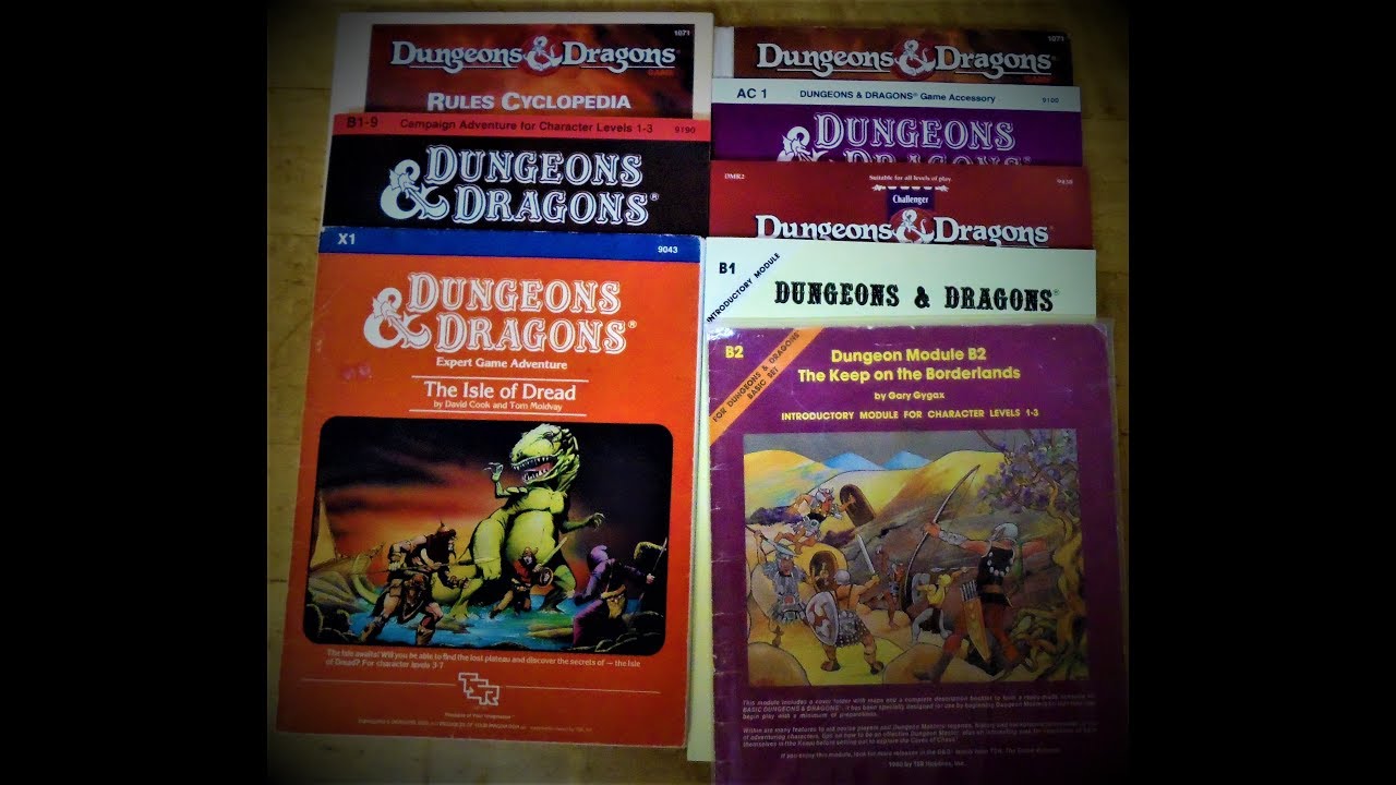 Cataloguing My RPG Collection Episode Six: D&D Basic - YouTube
