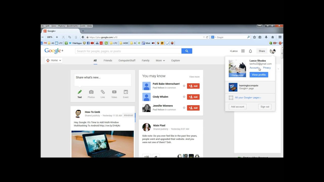 Google: How To Change Account Password - YouTube