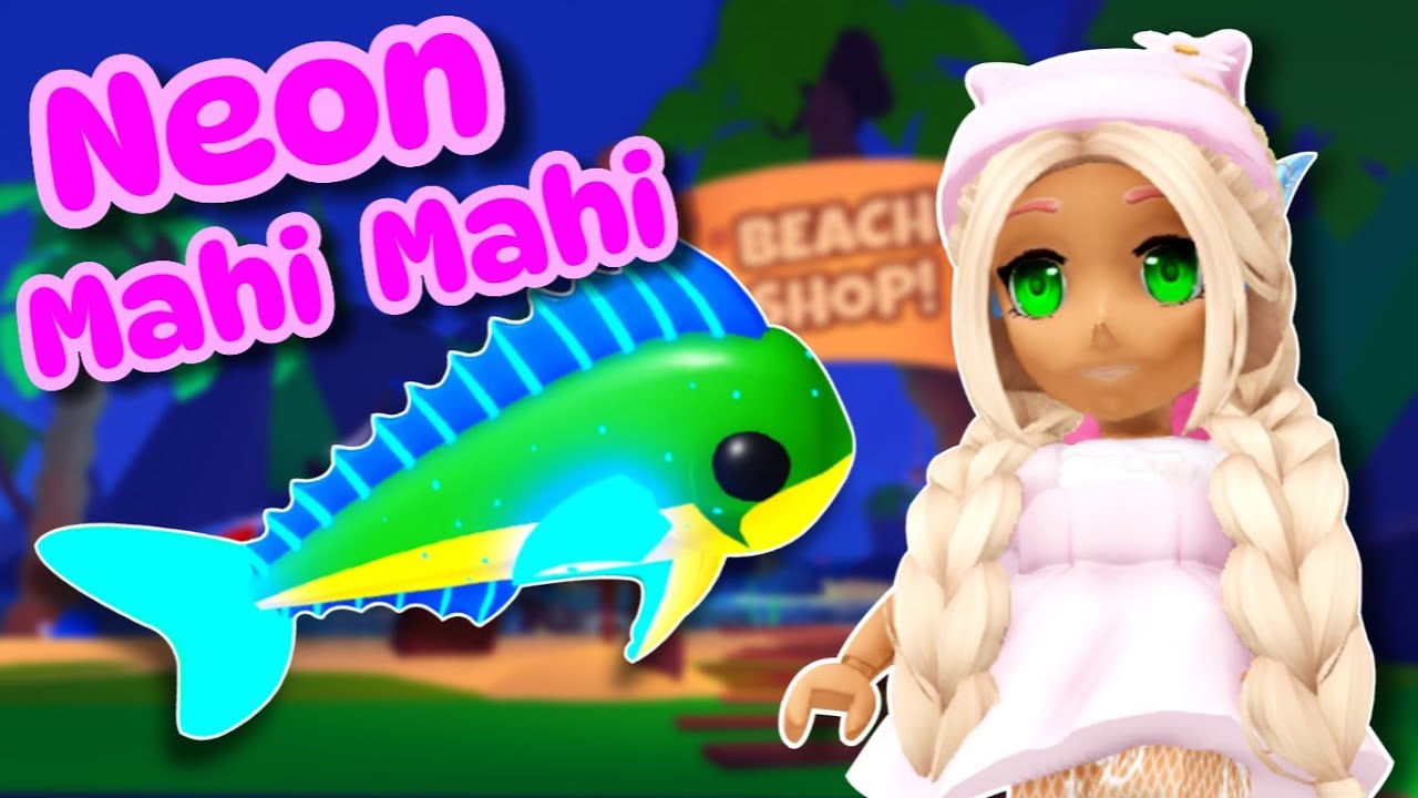 adopt me giveaway trading neon mahi mahi adopt me - YouTube