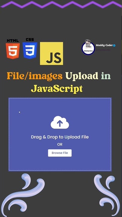 File/image Upload button in JavaScript || Create file & image upload button using javascript # ...