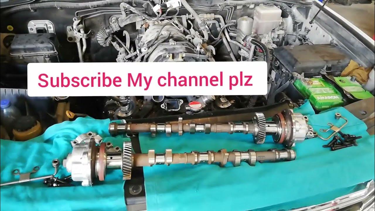 Toyota Land cruiser 2uz Engine How to change Camshaft oil Seal - YouTube