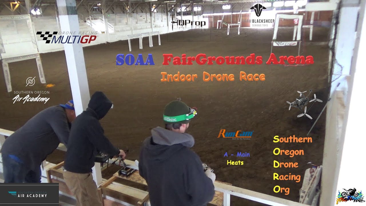 Indoor Arena Drone Racing A Main Finals - YouTube