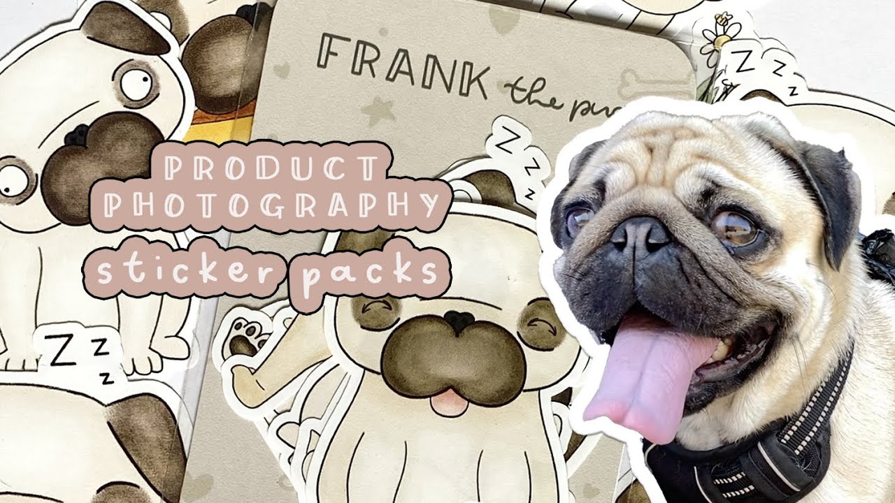 Product Photography with Sticker Packs for my Etsy Shop - YouTube