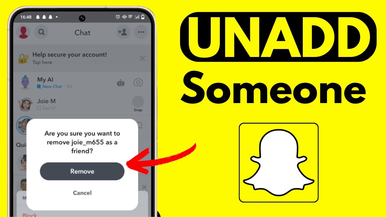 How to Unadd Someone on Snapchat - Full Guide - YouTube
