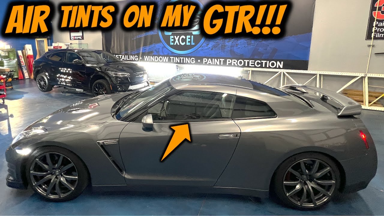 Getting Air Tints on My GTR | LLumar Air 80 - YouTube