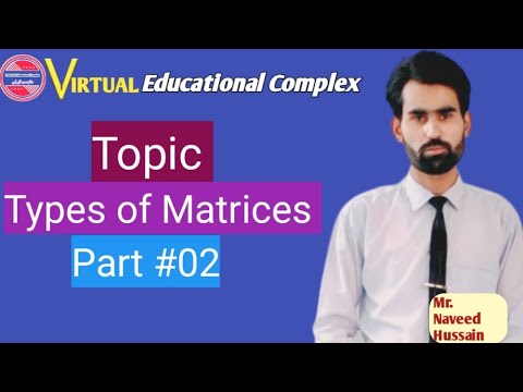 Types of Matrices with Definition and Examples. Concept of matrix and ...