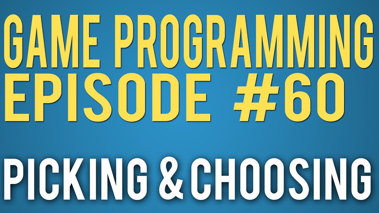 Game Programming 60 - Picking Towers - YouTube