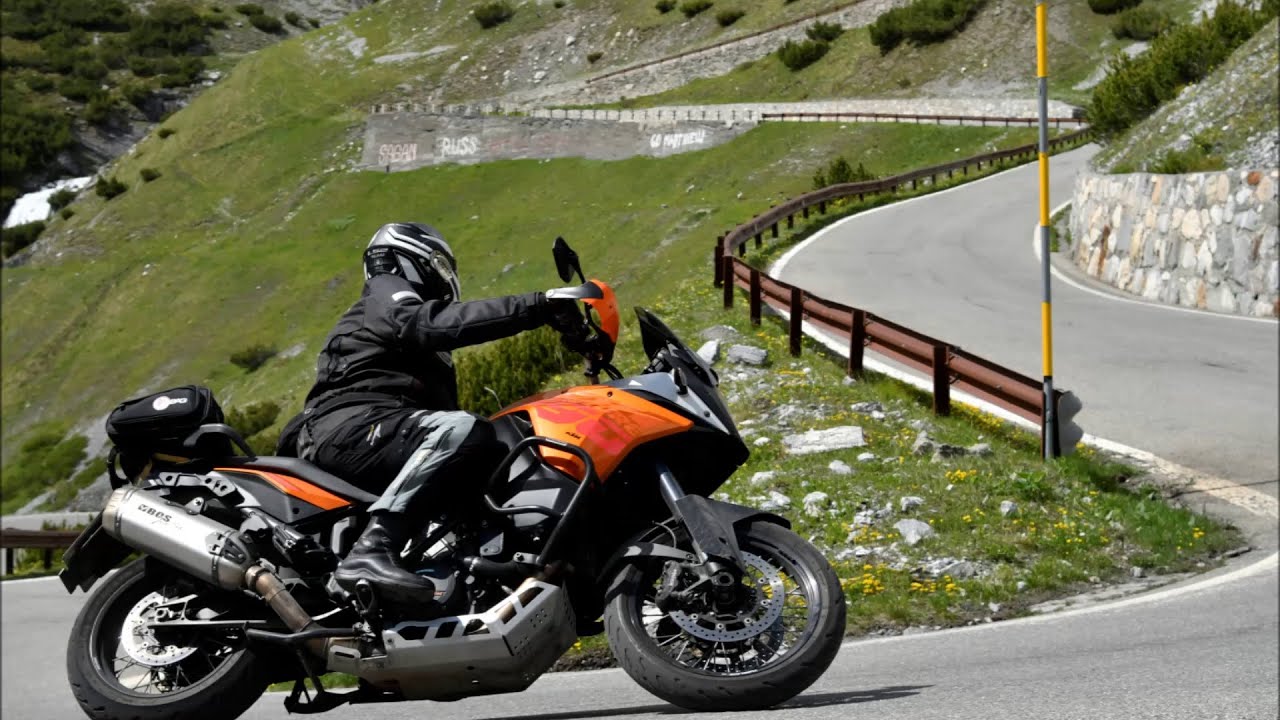 "Die andere Seite" oder auch Westrampe Stilfser Joch, Italien, Motorrad ...