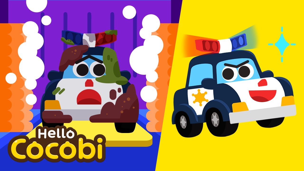 Car Wash Song🚿Street Vehicles | Rescue Team | Car Nursery Rhymes for ...