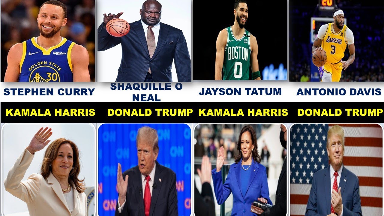 NBA Basketball Player Rush to Support For Donald Trump or Kamala Harris ...