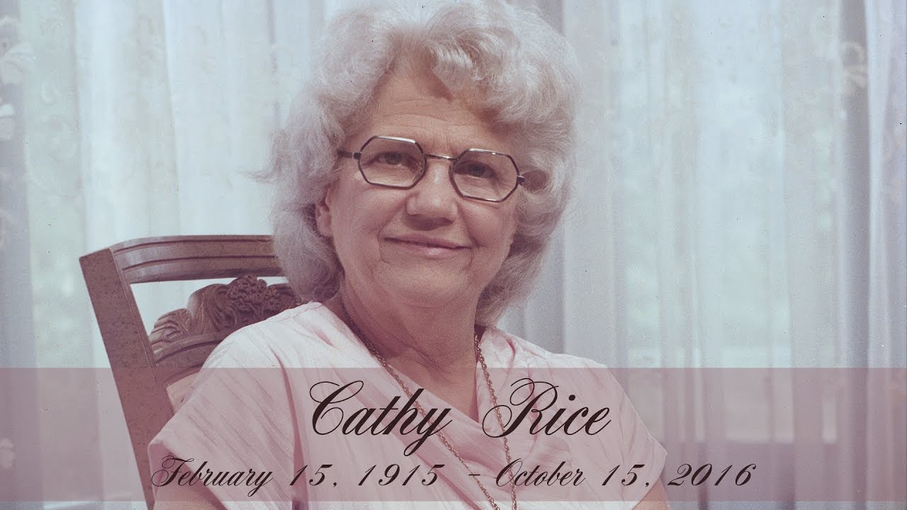 Cathy Rice - Life & Legacy - YouTube