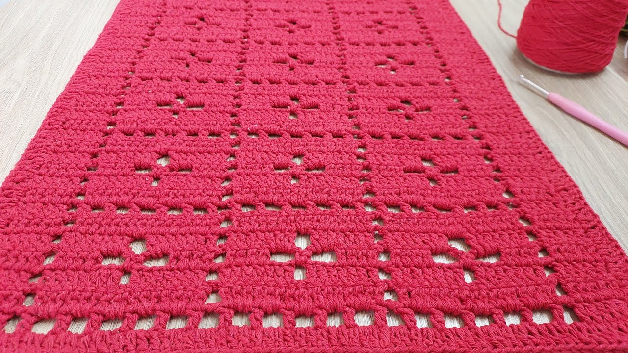 TAPETE DE CROCHÊ MUITO FÁCIL, RETANGULAR PASSO A PASSO. - YouTube