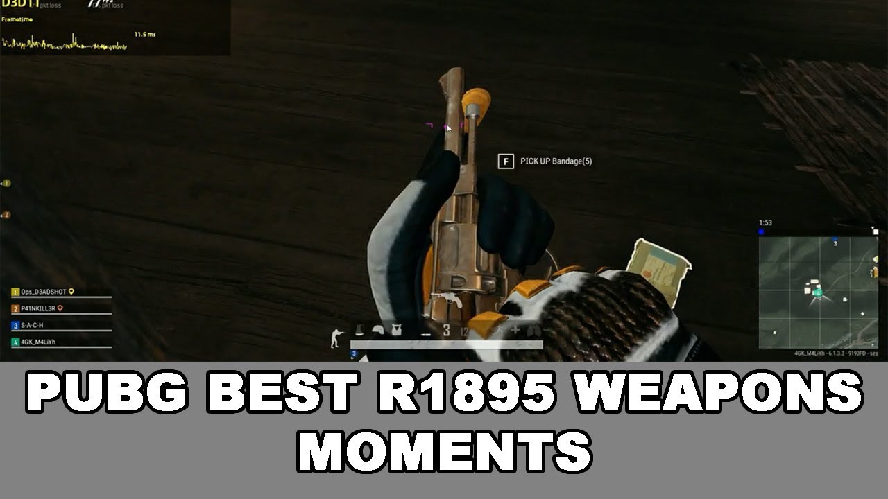 PUBG BEST R1895 WEAPONS MOMENTS - YouTube