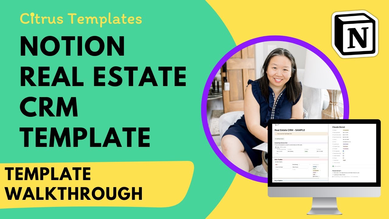 Notion Real Estate CRM Template Walkthrough | Notion for Real Estate ...