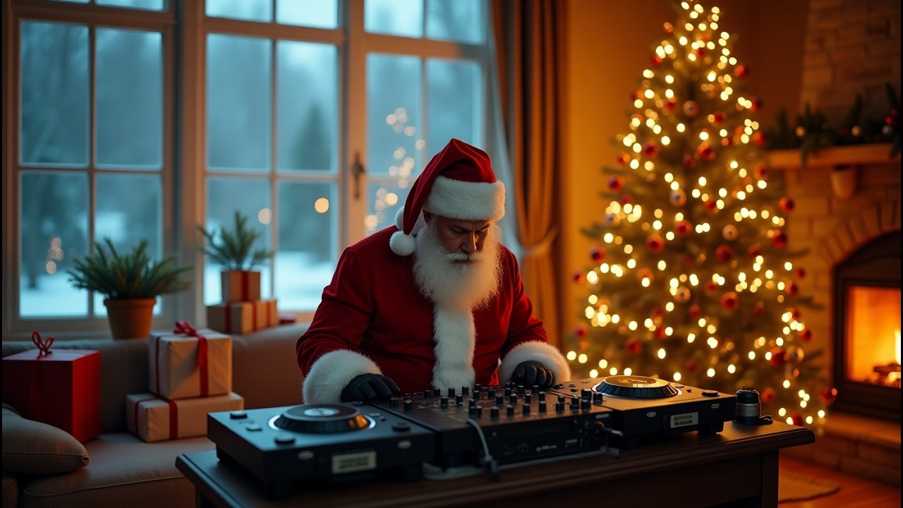 🎄 DJ Santa Claus's Future Christmas Techno 2025 🚀 1 Hour Nonstop Mix ...