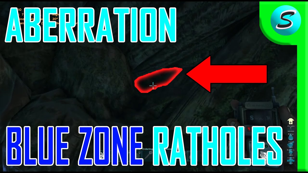 5 UNKNOWN ABERRATION RATHOLES in the BLUE ZONE + BONUS MESH HOLE | ARK ...