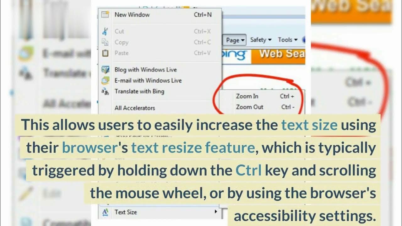 How to implement WCAG 2.1 Success Criteria 1.4.4 Resize text in code with examples - YouTube