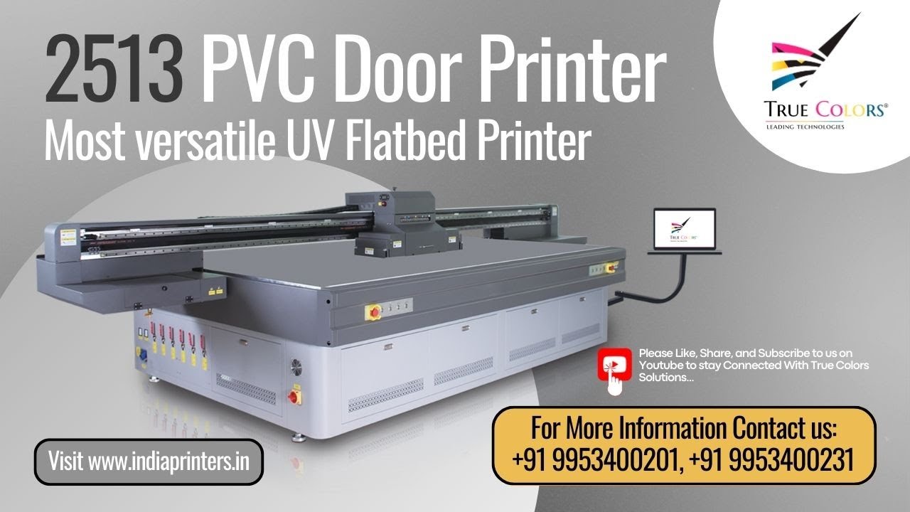 PVC Door Printing Machine...UV printing on PVC Doors #uvprinting # ...