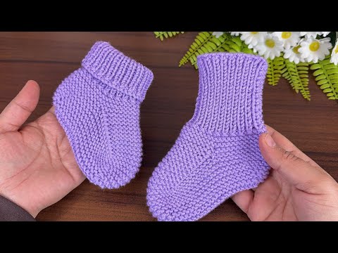 2-3 yaş çocuklar için örgü bot patik yapımı/ çocuk patik modelleri/ kolay haroşa boy patik yapımı