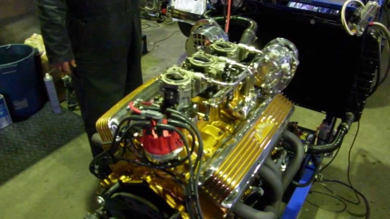 SBC 383 Tri Power 1934'FORD - YouTube