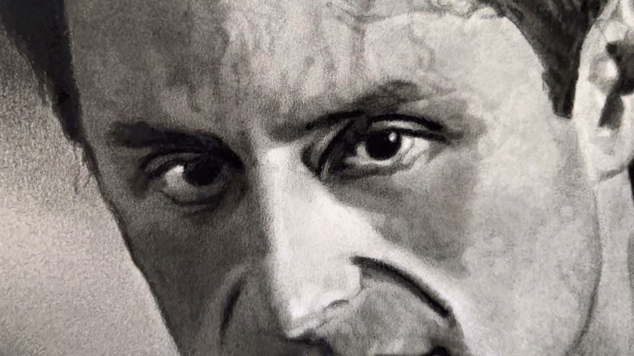 Master John Ozuna Graphite & Charcoal Pencil Sketch - YouTube