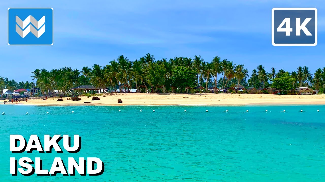[4K] Daku Island in Siargao Island Philippines 🇵🇭 Island Hopping ...