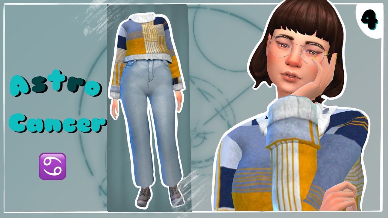 LES SIMS 4 |CAS |🌙SIGNE ASTRO CANCER ♋️ - YouTube