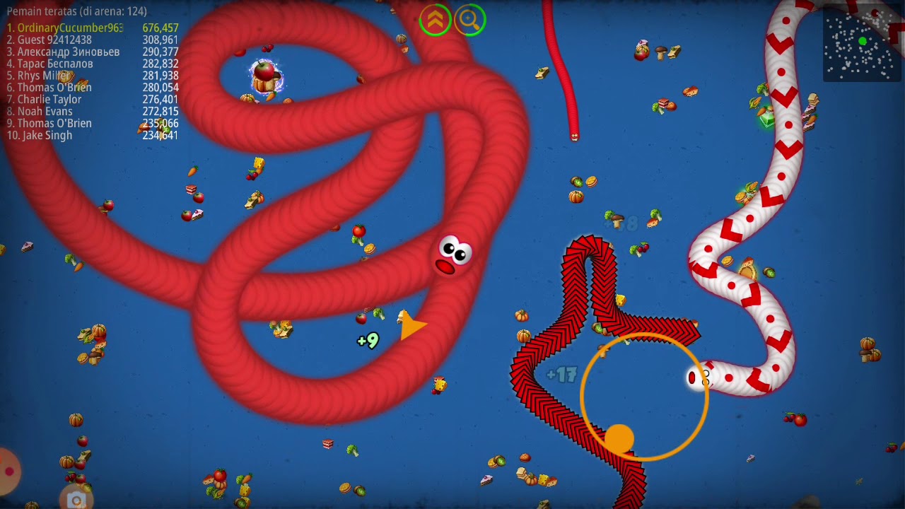 worms zone cacing merah raksasa / red worms monster - YouTube