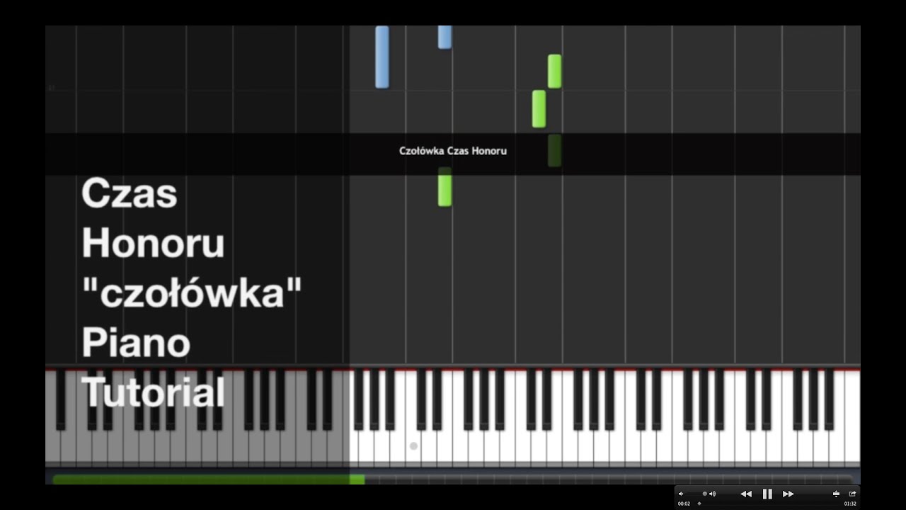 "Czas Honoru" - Czołówka PIANO TUTORIAL - Zagraj to sam + NUTY Chords ...