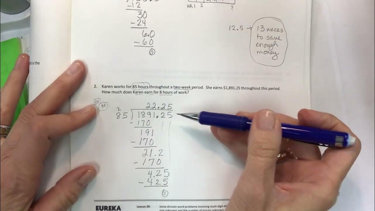 Eureka math grade 5 module 2 lesson 29 homework - YouTube